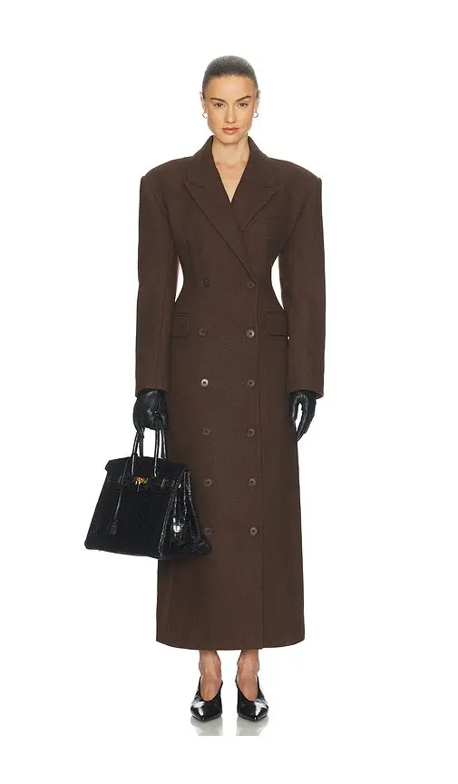 HELSA Italian Wool Blend Extra Long Coat