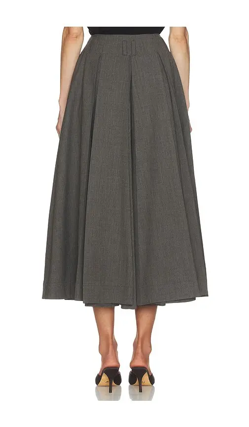 HELSA Wool Blend Pleated Skirt
