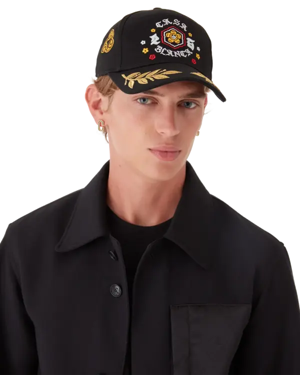 Casablanca Emblem Laurel Embroidered Cap