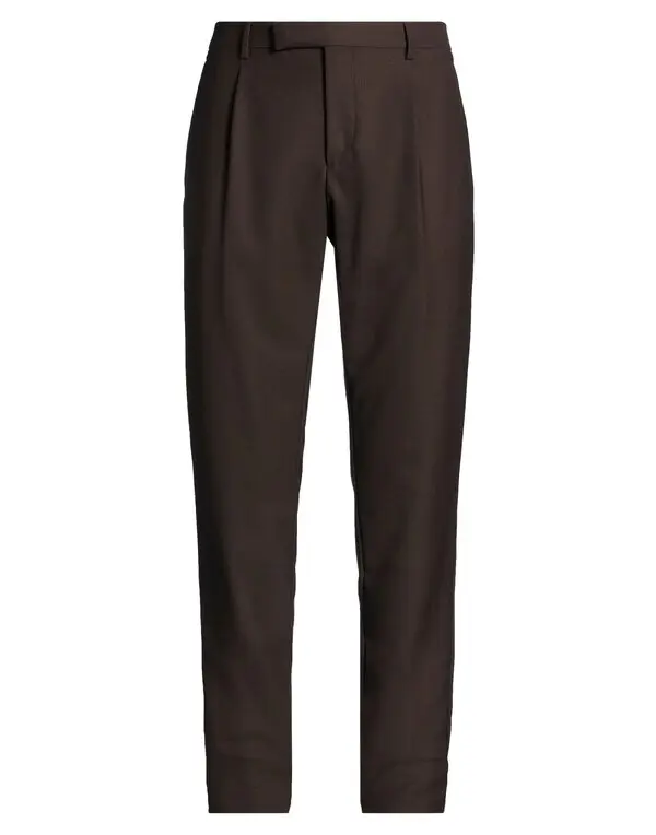LARDINI Tailored Wool Pants - Brown