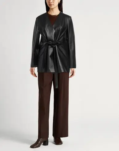 Fabiana Filippi Belted Leather Jacket
