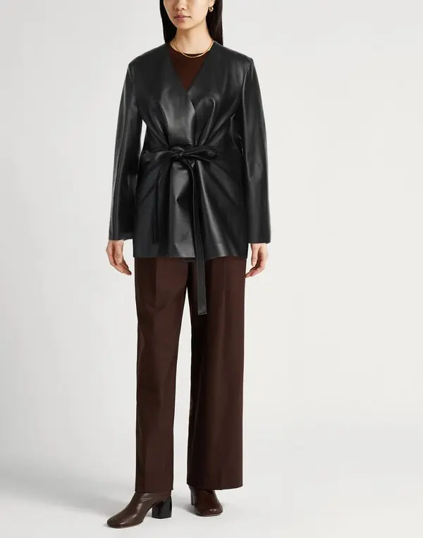 Fabiana Filippi Belted Leather Jacket