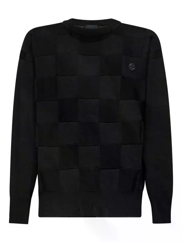 John Richmond Square-panel Merino-wool Jumper