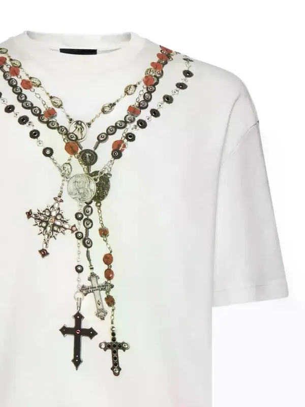 John Richmond Cross-print T-shirt