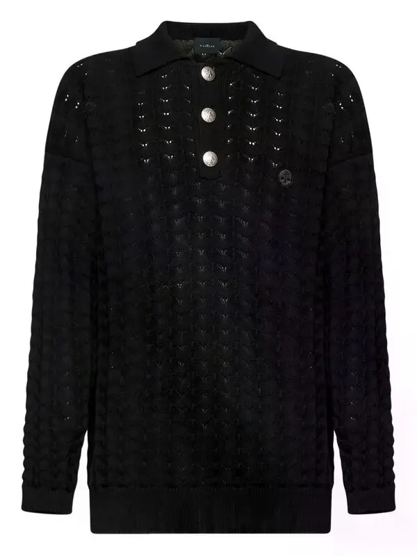 John Richmond Knitted Polo Shirt