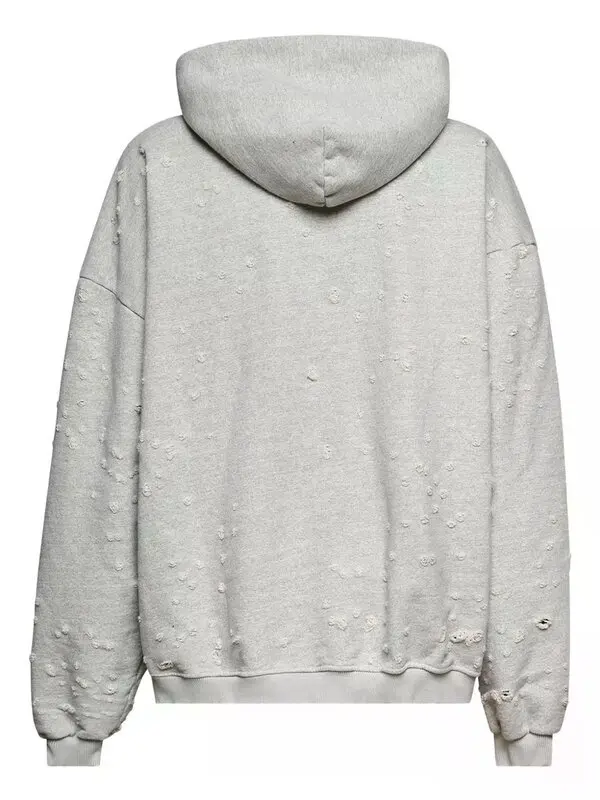 John Richmond Distressed Logo Hoodie