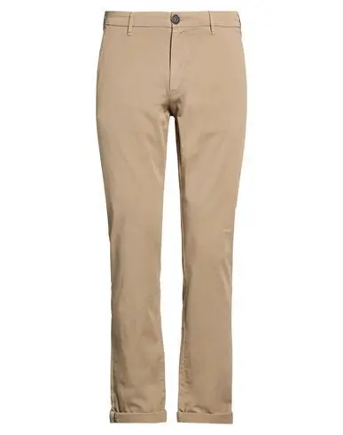 CLARK Pants Cream Size Cotton, Elastane - Beige