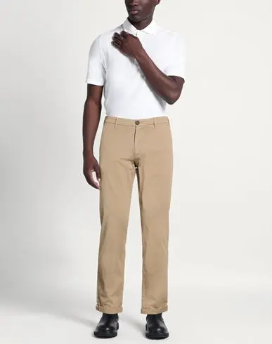 CLARK Pants Cream Size Cotton, Elastane - Beige