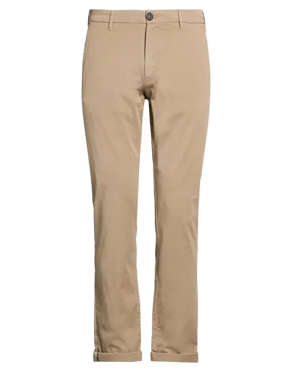 CLARK Pants Cream Size Cotton, Elastane - Beige