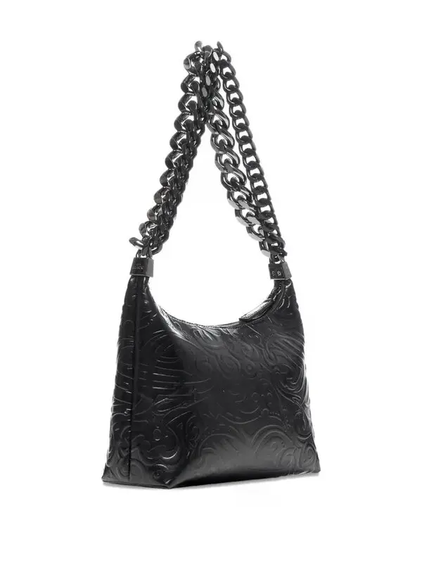 John Richmond Embossed Chain Shoulder Bag