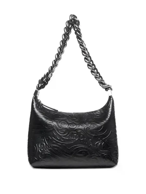 John Richmond Embossed Chain Shoulder Bag