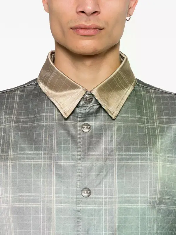 DIESEL Buttoned Check Jacket