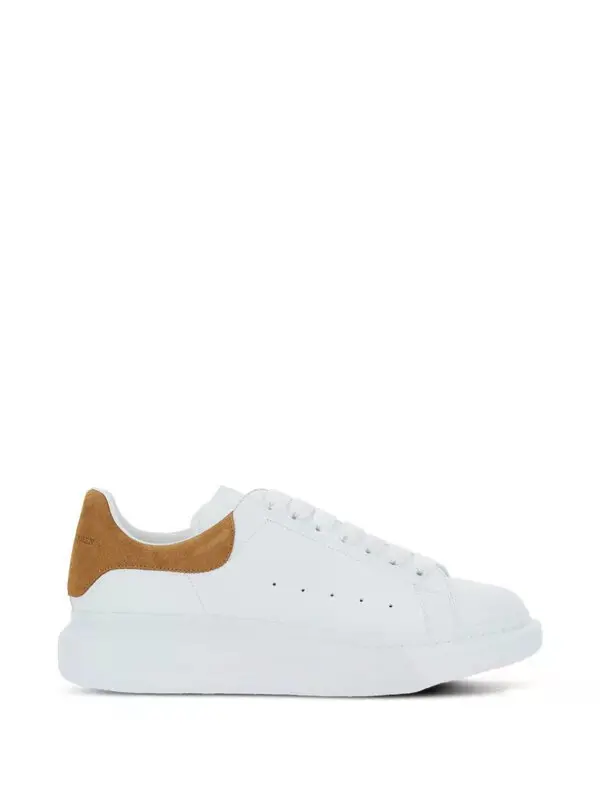 Alexander McQueen Oversized Suede-panel Sneakers - White