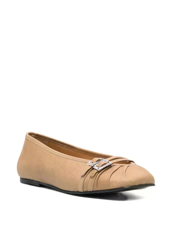 ALOHAS Cendana Vintage Leather Ballerinas - Neutrals