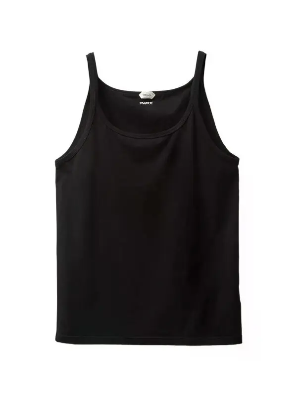 Versace Embroidered Cotton-jersey Tank Top