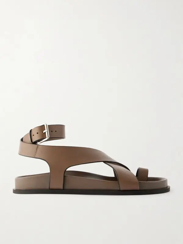 A.emery Jalen Leather Sandals - Brown