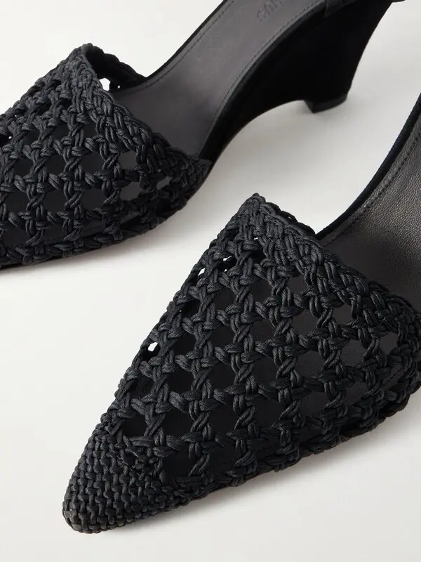 Jacquemus The H Leather Wedge Pumps