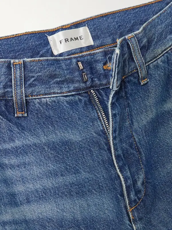 FRAME The Bow High-rise Wide-leg Jeans