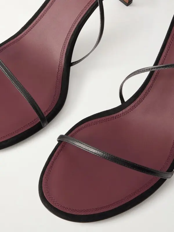 NEOUS Chamu Strappy Leather Sandals With Gold Tone Buckles