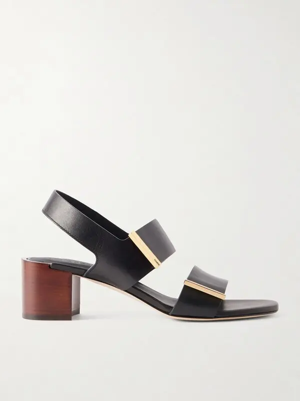 TOD'S Leather Sandals - Black