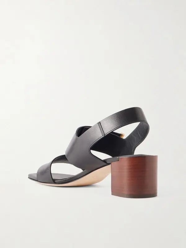 TOD'S Leather Sandals - Black