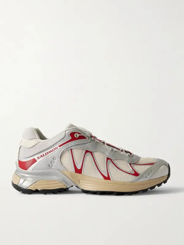 SALOMON Xt-whisper Rubber-trimmed Sneakers - Neutrals