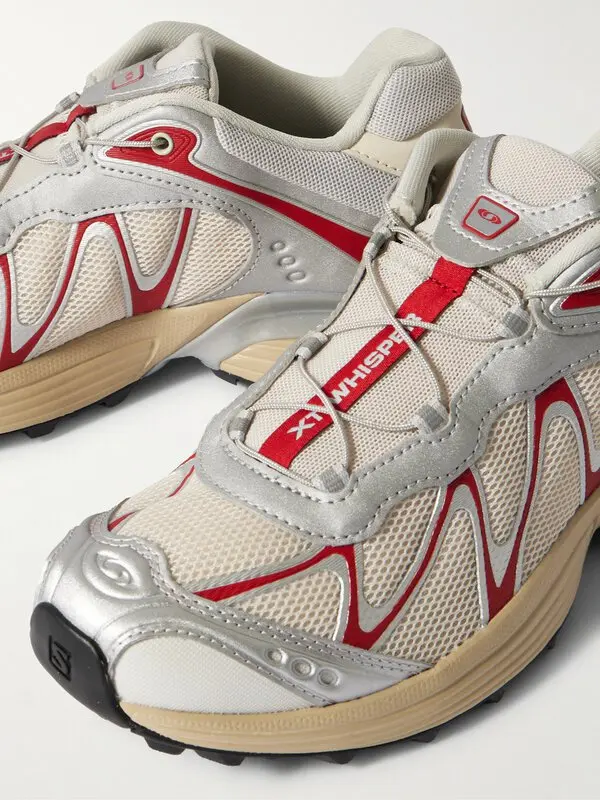 SALOMON Xt-whisper Rubber-trimmed Sneakers - Neutrals