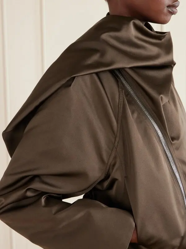 Rick Owens Cropped Scarf Jacket - Gray