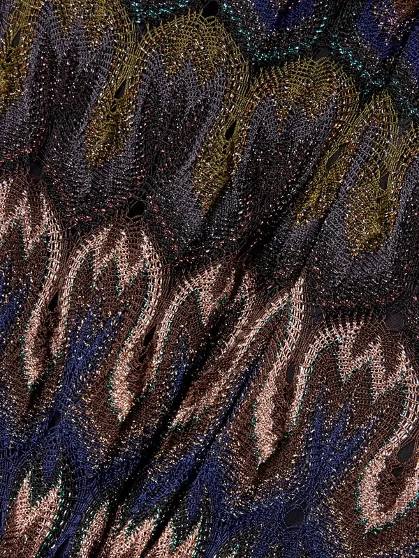 Missoni Metallic Crochet-knit Pants