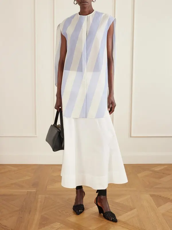 Jacquemus Striped Cotton-blend Shirt Dress