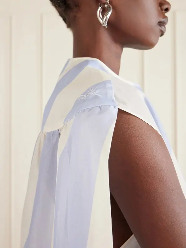Jacquemus Striped Cotton-blend Shirt Dress