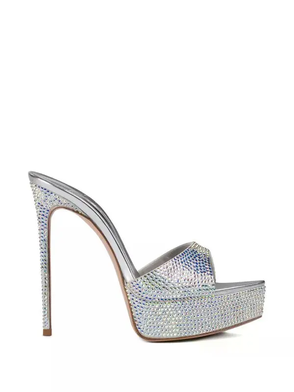 LE SILLA Uma Crystal-embellished Platform Sandals