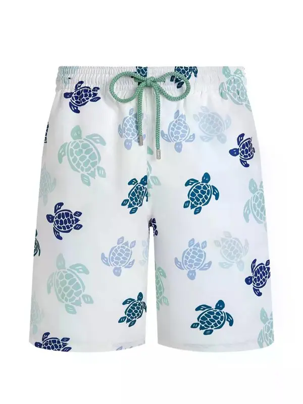 Vilebrequin Turtle-print Swim Shorts - White