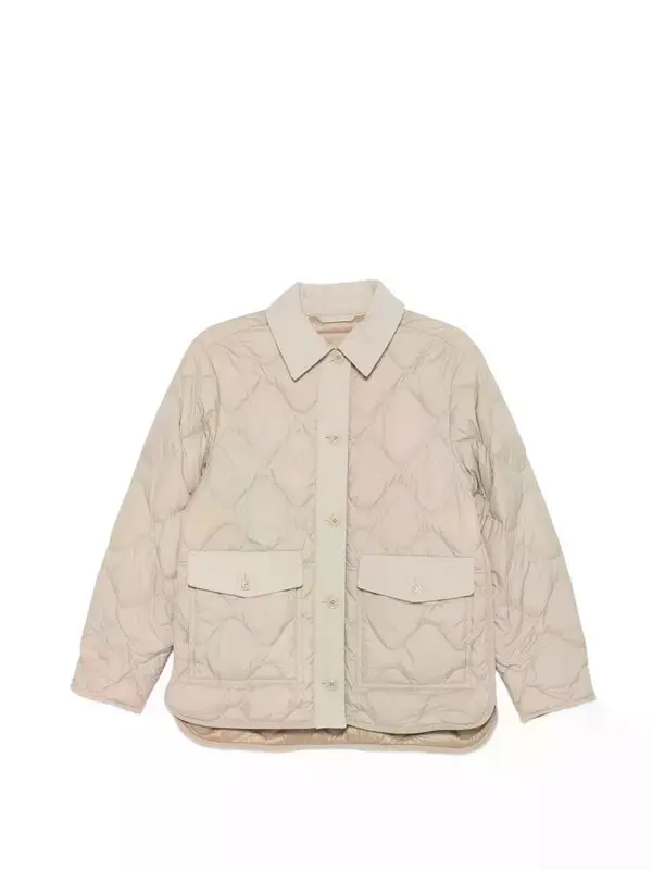 Woolrich Quilted Buttoned Jacket - Neutrals