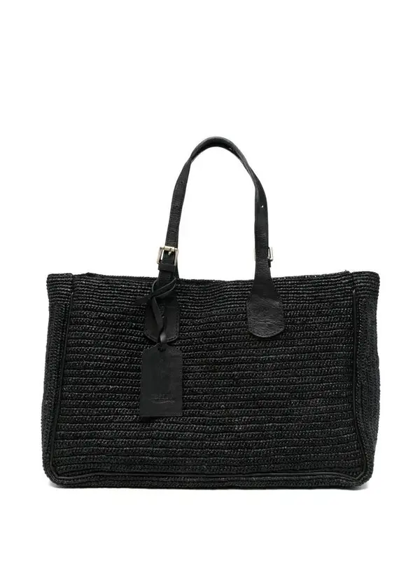 IBELIV Woven Top Handle Shoulder Bag
