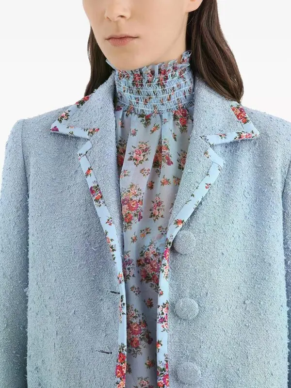 Dolce & Gabbana Floral-trim Jacket
