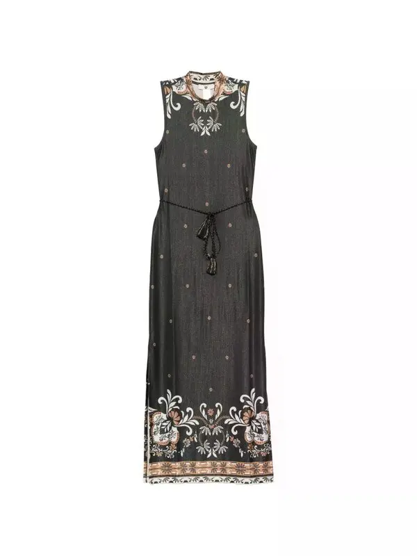 TWINSET Floral Print Beaded Dress