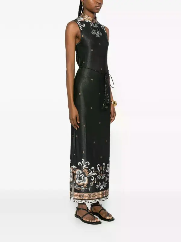 TWINSET Floral Print Beaded Dress