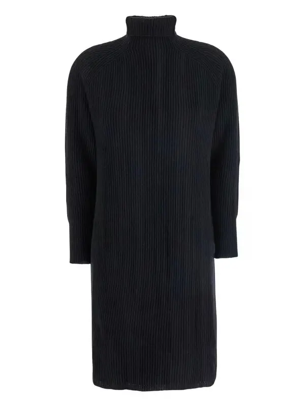 Max Mara Ribbed Turtleneck Dress
