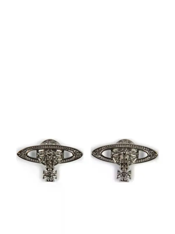 VIVIENNE WESTWOOD Mini Bas Relief Earrings - Silver