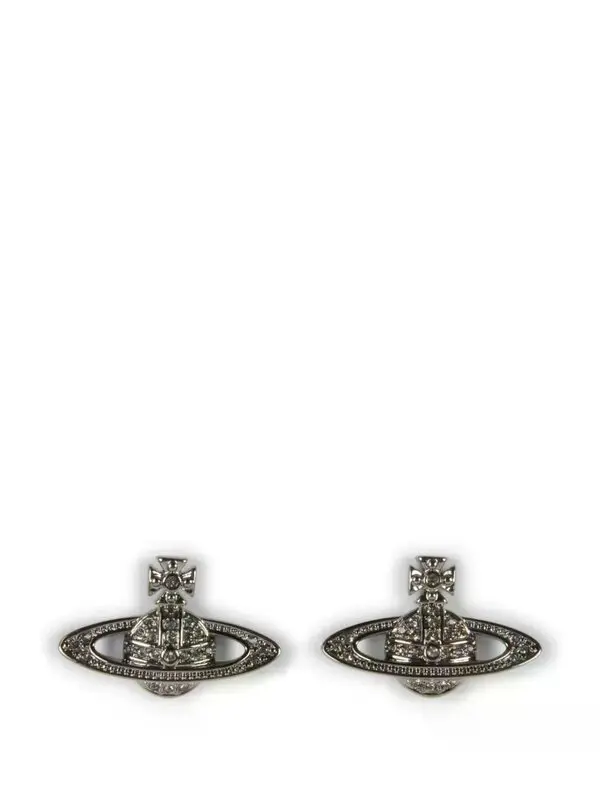 VIVIENNE WESTWOOD Mini Bas Relief Stud Earrings - Silver
