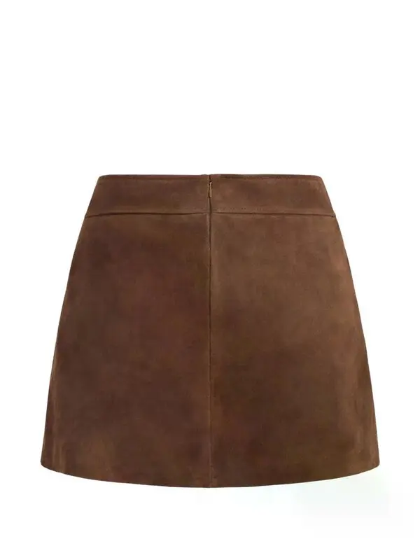 REFORMATION Layla Mini Suede Skirt