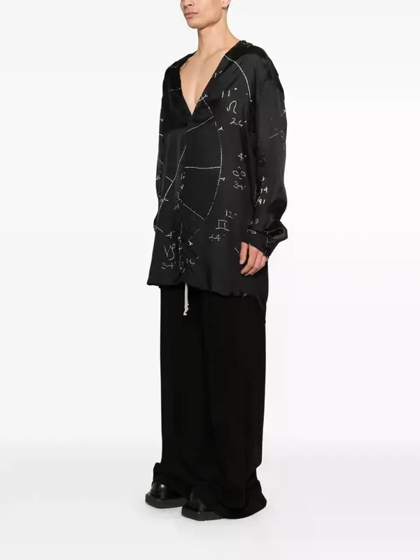 Rick Owens Graphic Print Shirt