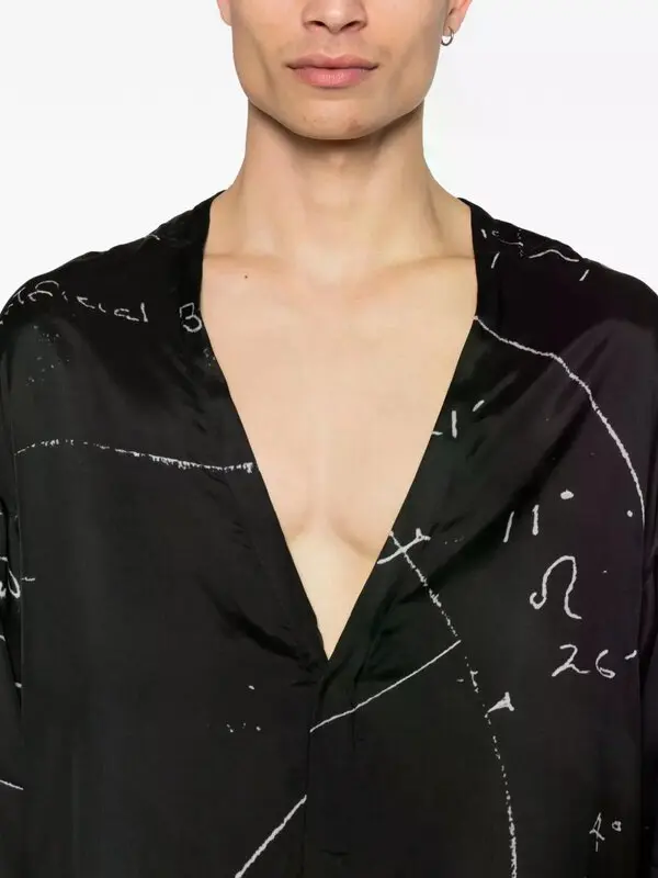Rick Owens Graphic Print Shirt