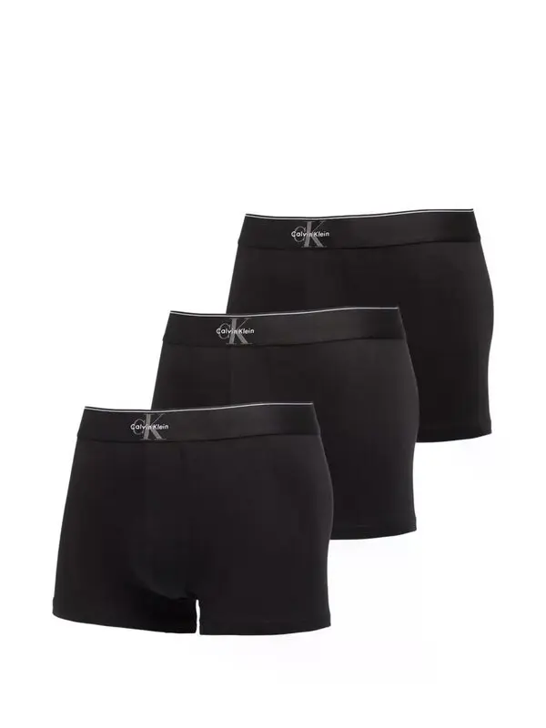 Calvin Klein Logo-waistband Boxers - Black