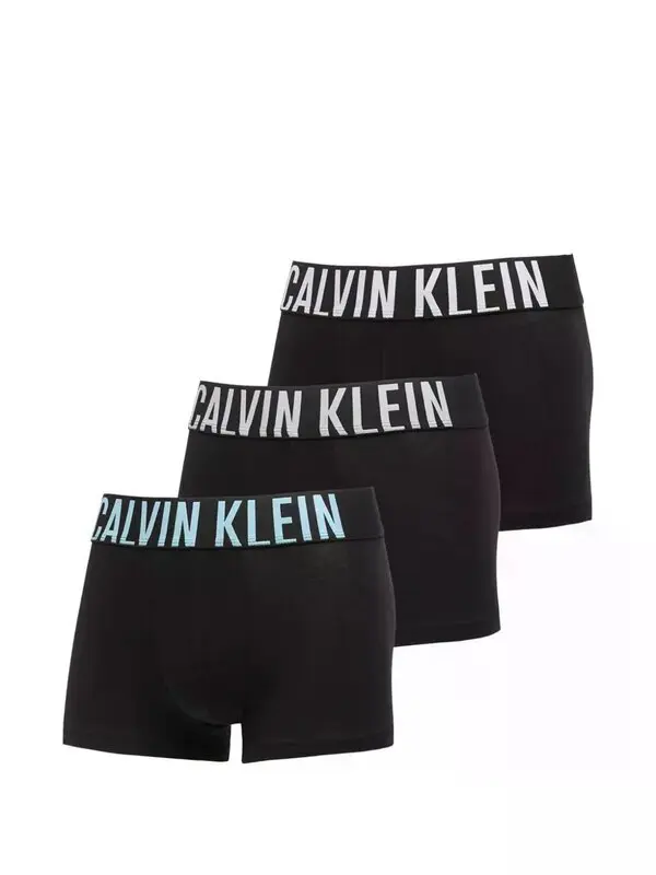 Calvin Klein Logo-waistband Boxers - Black