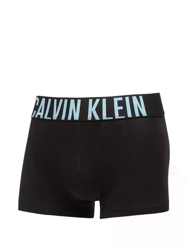 Calvin Klein Logo-waistband Boxers - Black