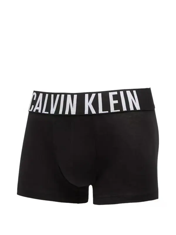 Calvin Klein Logo-waistband Boxers - Black