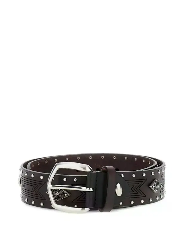 BAX LAB Studded Leather Belt