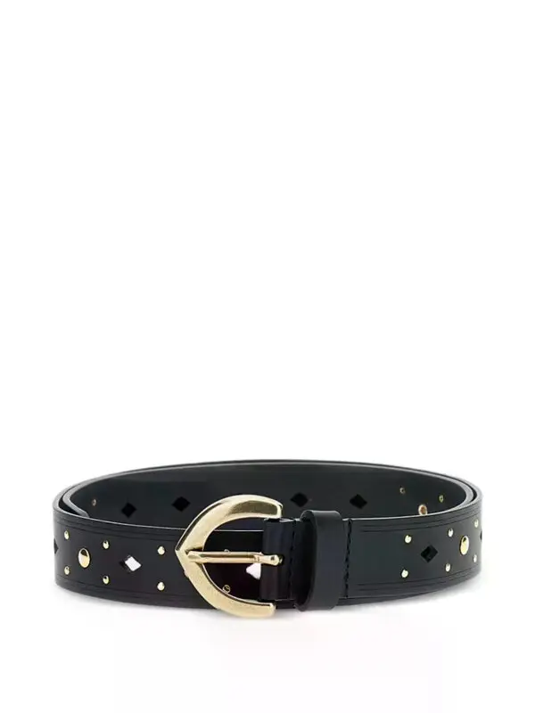 BAX LAB Polished Leather Belt - Black